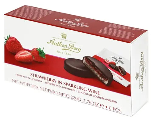 Anthon Berg Strawberry in Sparkling Wine – Swedish Candy Land