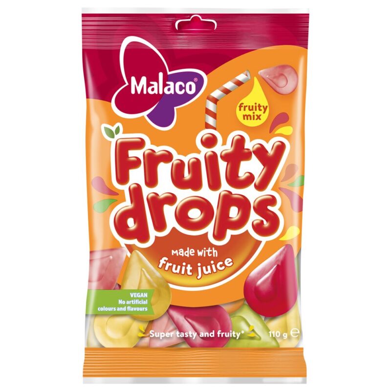 Malaco Fruity Drops Fruity Mix – Swedish Candy Land