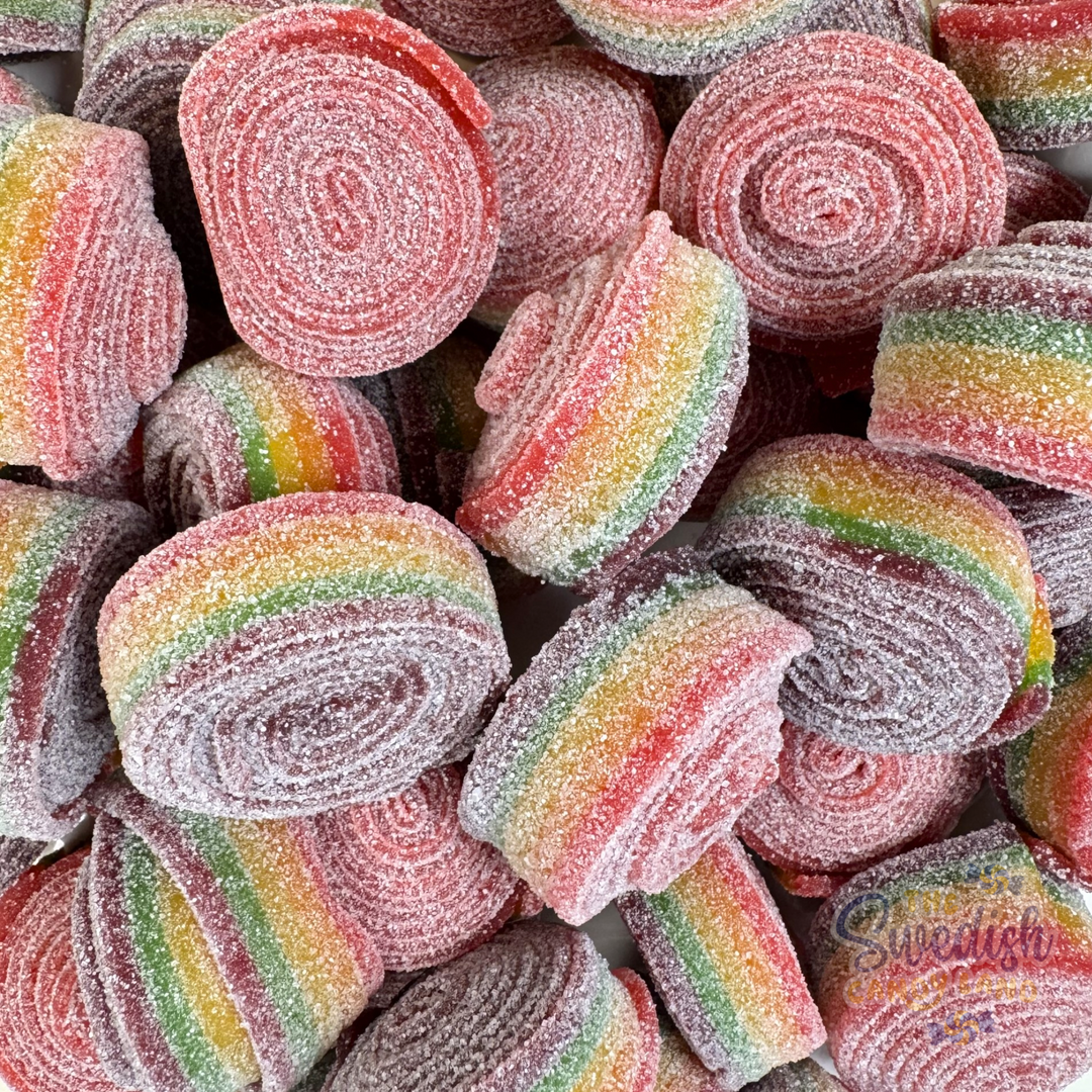 Rainbow Rolls – Colorful Fruity Candy Delight – Swedish Candy Land