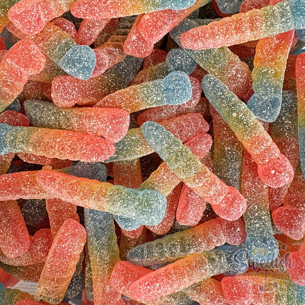 Sour Rainbow Gummy Worms – Sweet & Zesty Treat – Swedish Candy Land