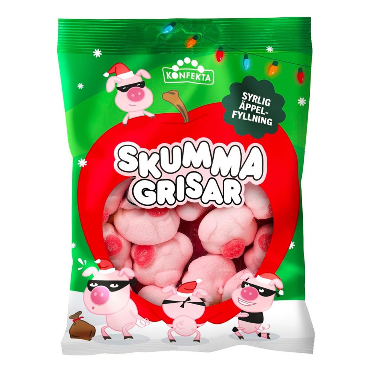 Konfekta Apple Foam Pigs – Swedish Candy Land
